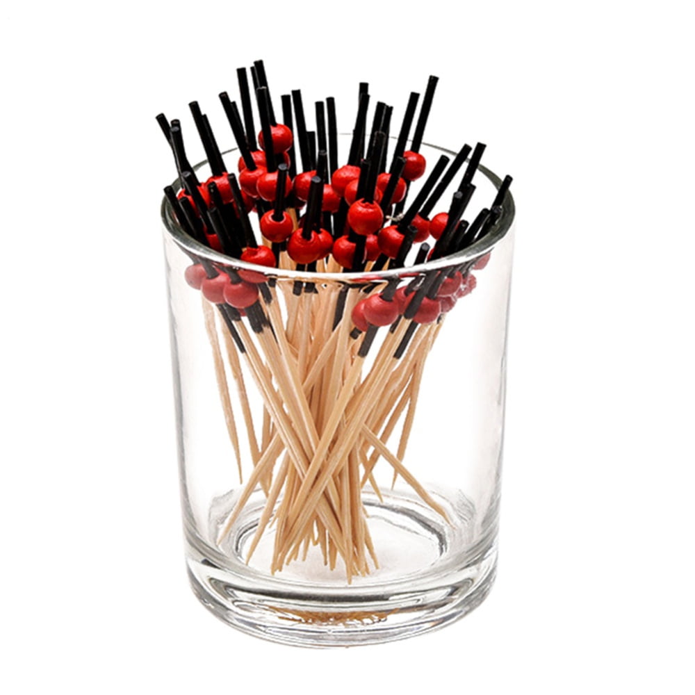 Party Frilled Toothpicks Cocktail Sticks Bamboo Skewers,100 Count ...