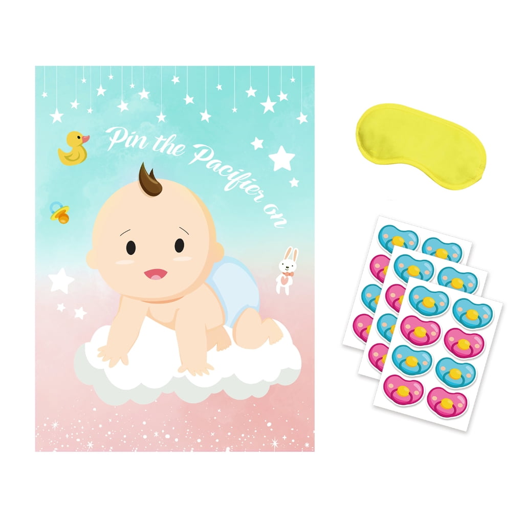 Party Game Posters With Sticker For Kids Parties Interactive Pinning ...