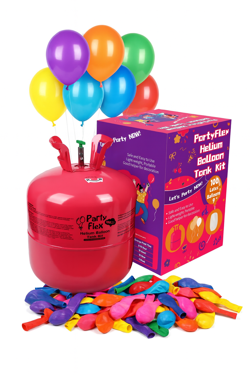 Party Glits Helium Tank for Balloons – 22L Disposable Helium Balloon ...