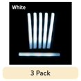 (3 pack) Party Glowz LED Light up 18 inch White Foam Stick Batons ...