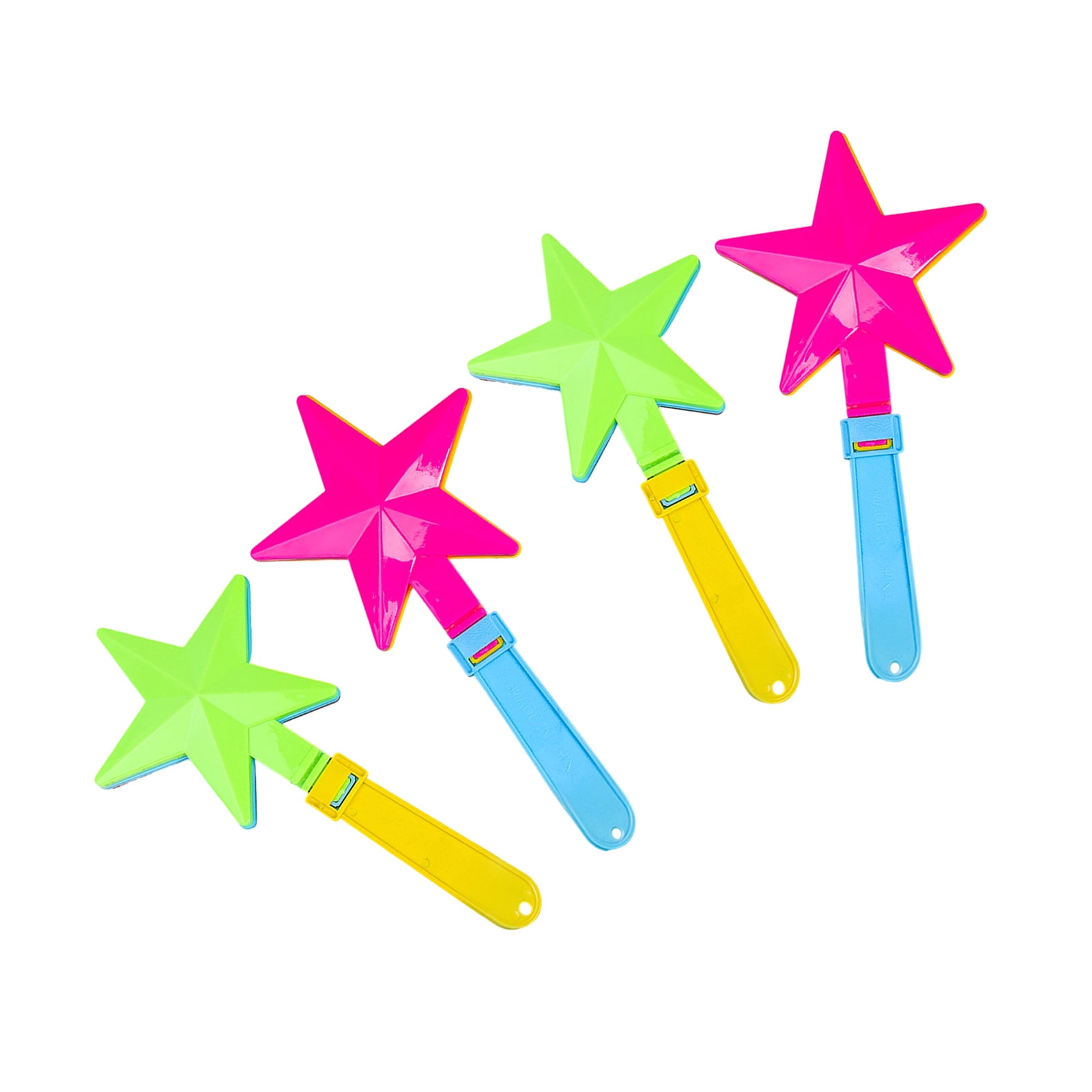Party Hand Clappers 4 Piece Set Loud Sound Effect Portable Design ...