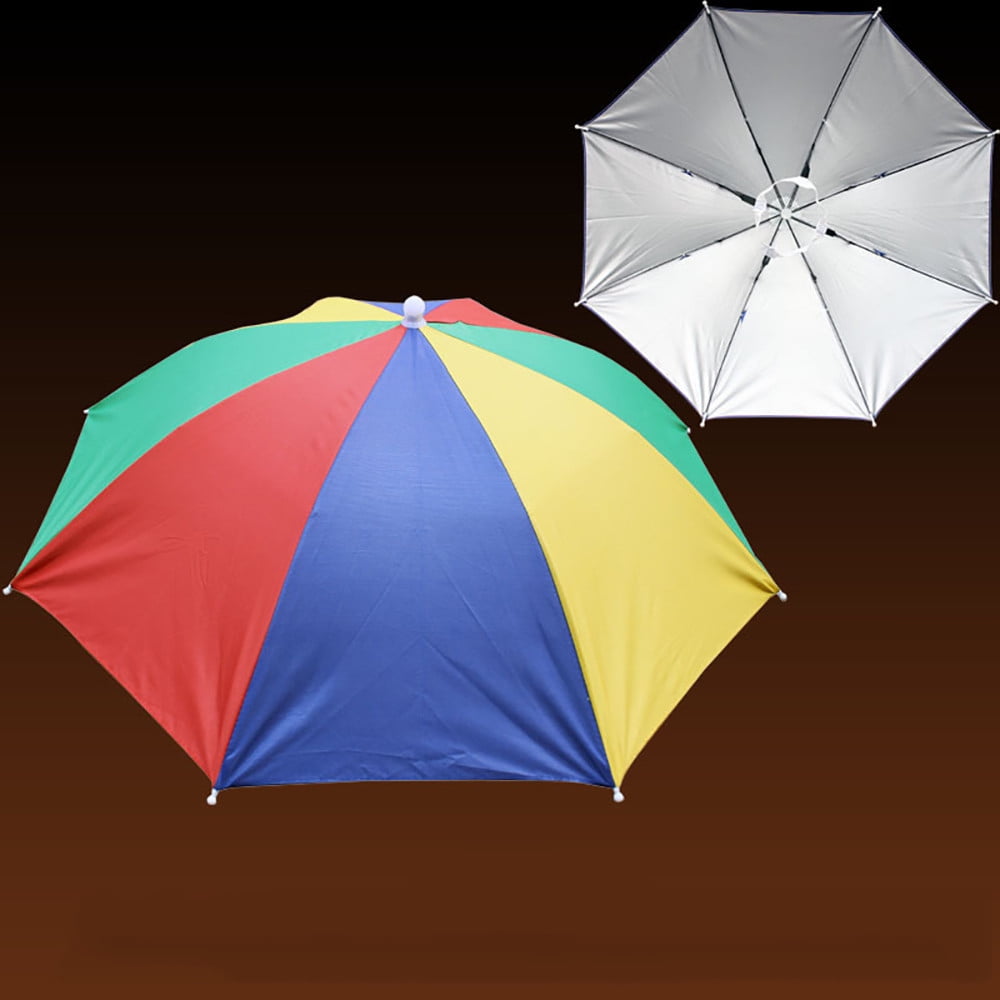 Party Hats For Kids, Foldable Umbrella Sun Hat - Multicolor, for ...