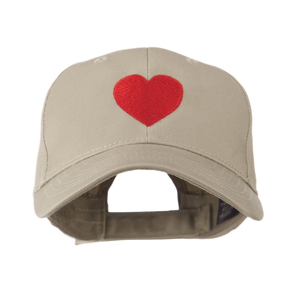 Party Heart Logo Embroidery Cap - Khaki OSFM - Walmart.com
