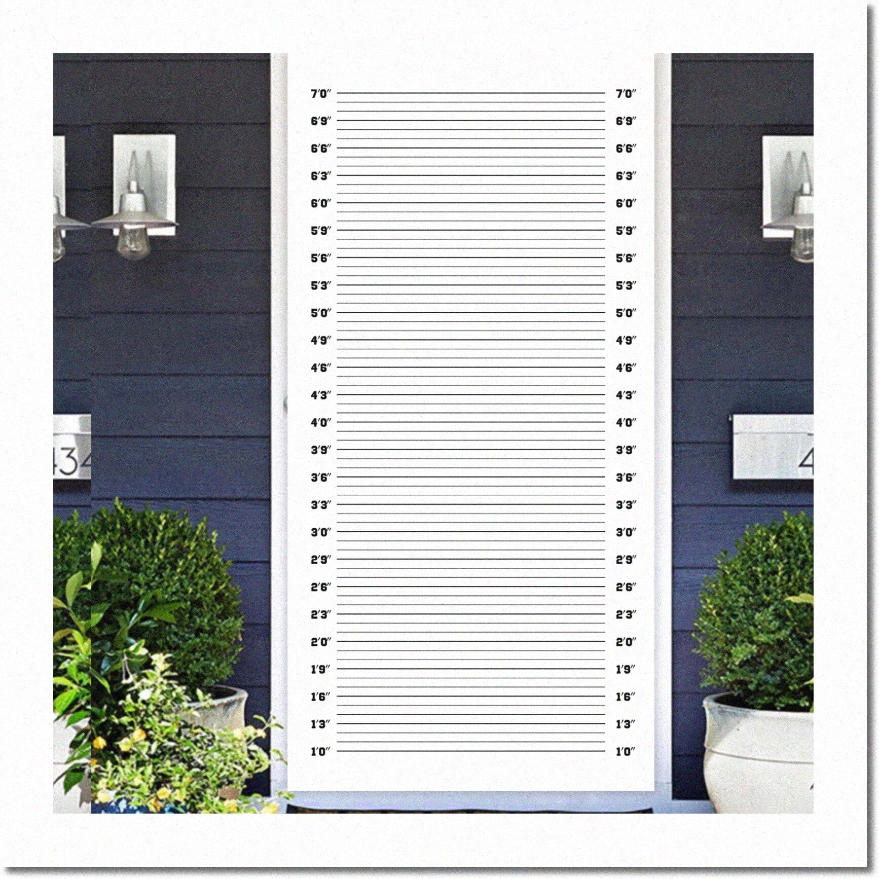 Party Height Charts - Mugshot Madness! A captivating backdrop for girls ...