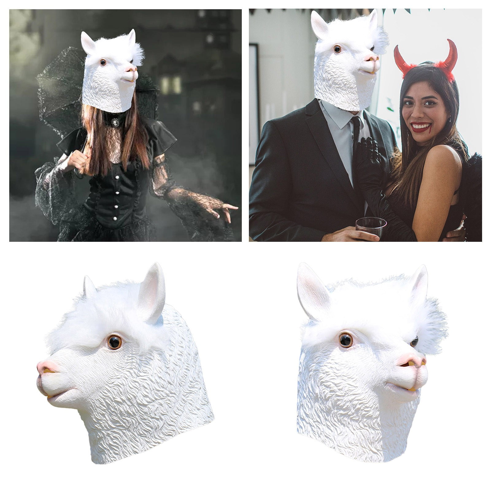 Party Horse Goats Style Latex Toys Head Prop Animal Latex Mud Horse ...