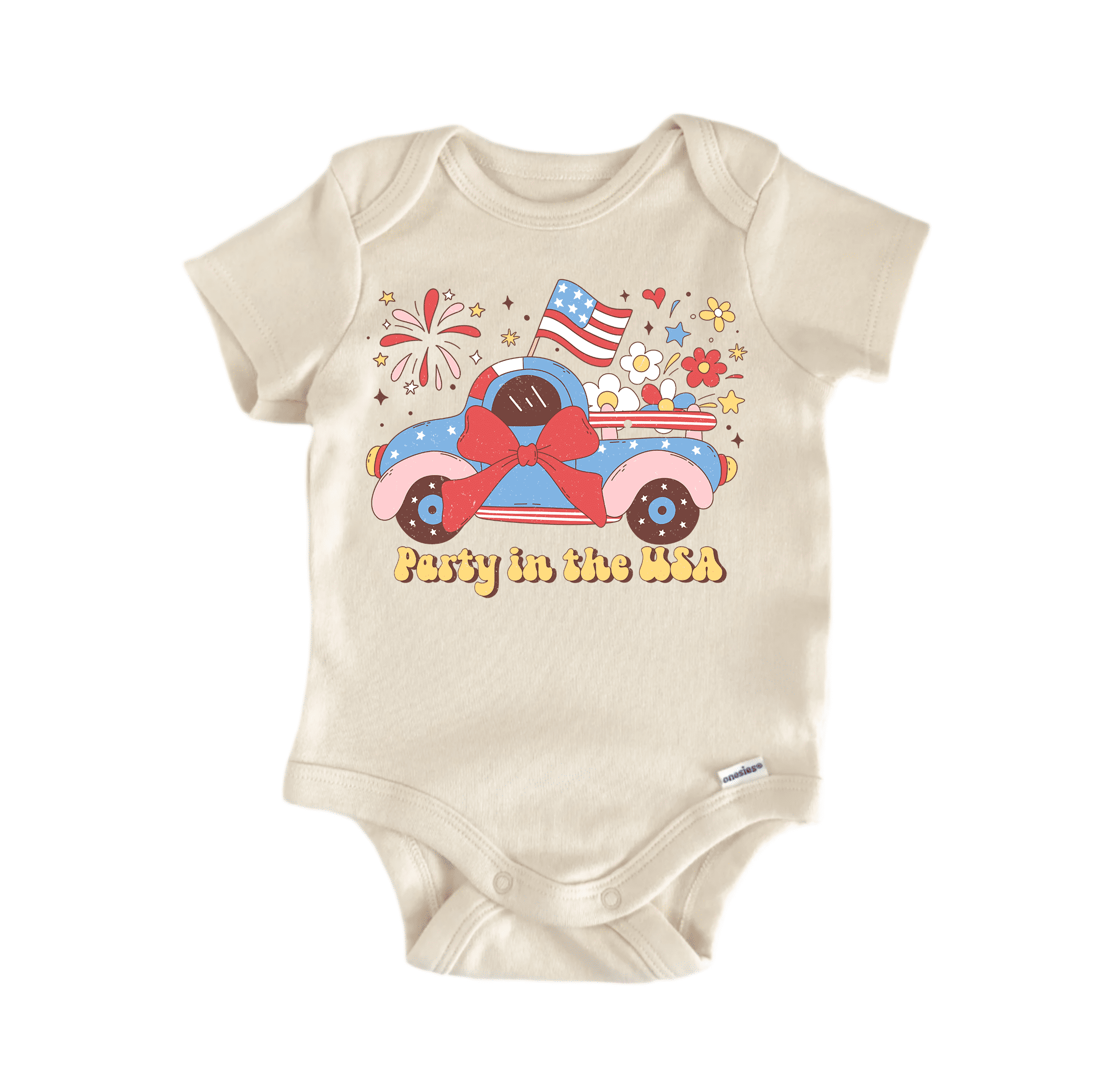Party In The Usa July 4th - Baby Boy Girl Clothes Infant Bodysuit Funny Cute Newborn - Walmart.com