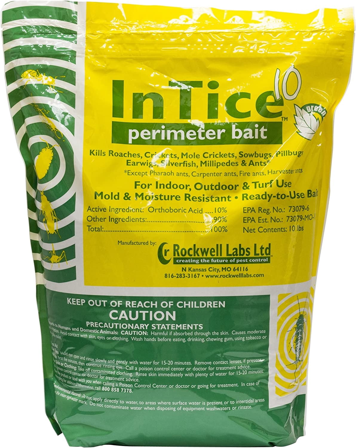 Party InTice 10 Broad Spectrum Perimeter Bait Insecticide, Bag - 10 ...