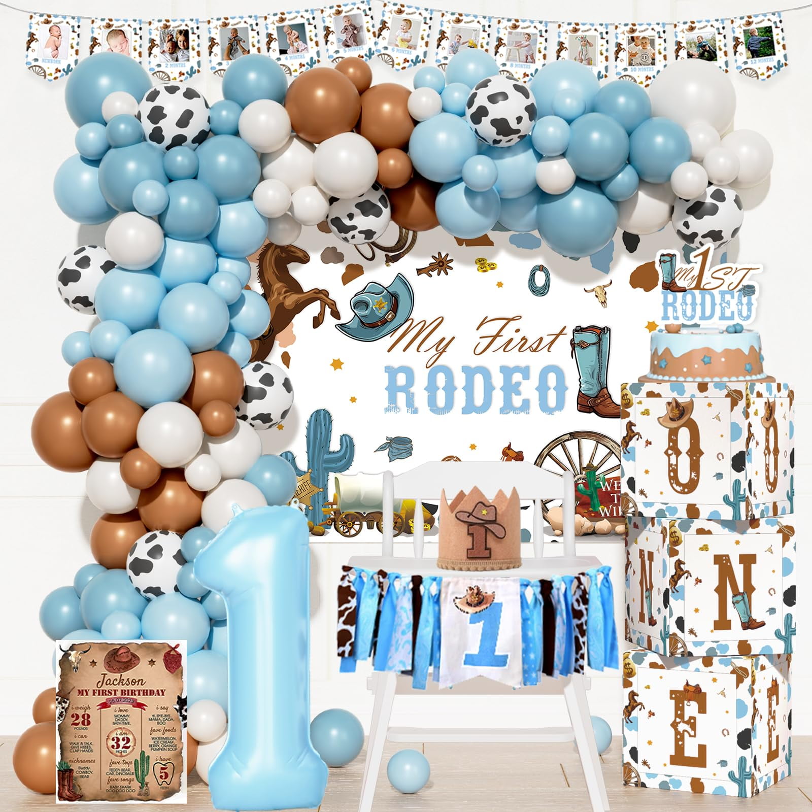 Party Inspo My First MMF7 Rodeo Decorations Boy, Western Birthday ...