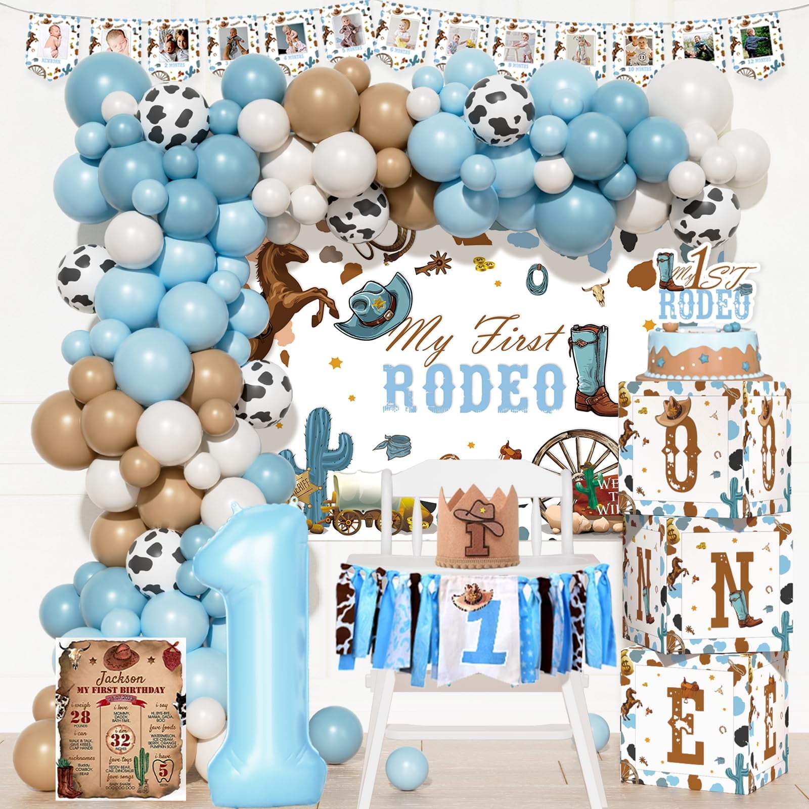 Party Inspo My First MMF7 Rodeo Decorations Boy, Western Birthday ...