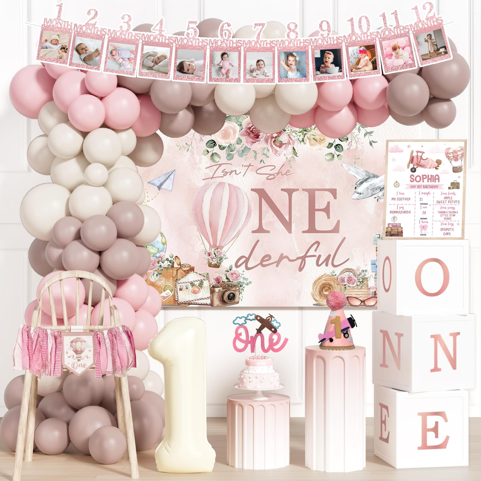 Party Inspo Isn't She Onederful Birthday Decorations, 98 PCs - Little ...