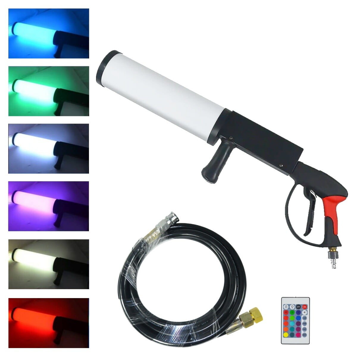 LED CO2 Air Gun DJ Gun Handheld Nightclub Bar Atmosphere Color Change ...