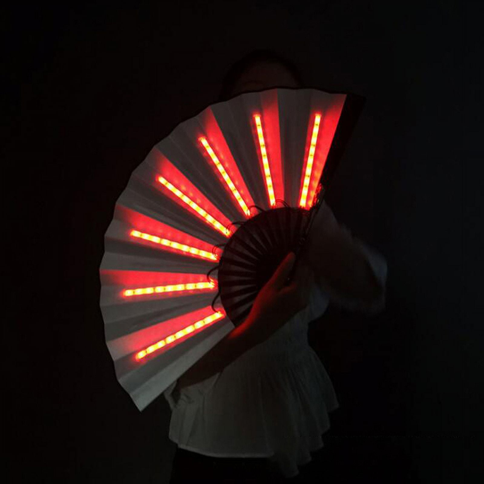 Party LED Fan Luminous Stage Performance Show Light Up Fan Birthday ...