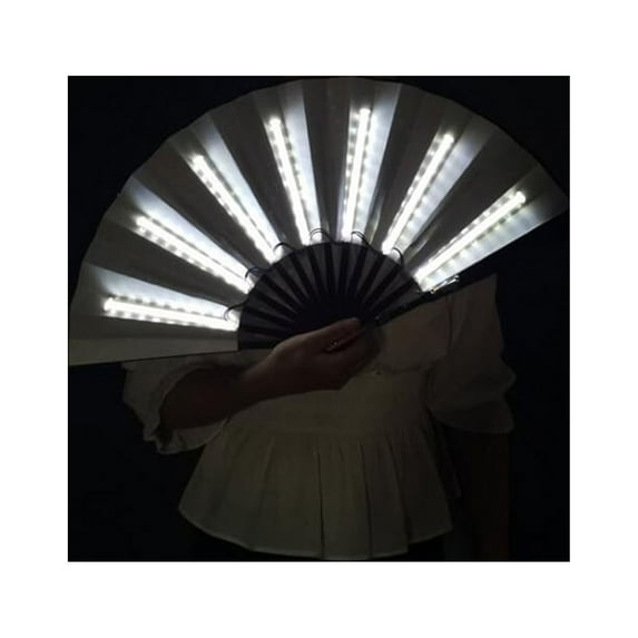 Party LED Fan Luminous Stage Performance Show Light Up Fan Birthday ...