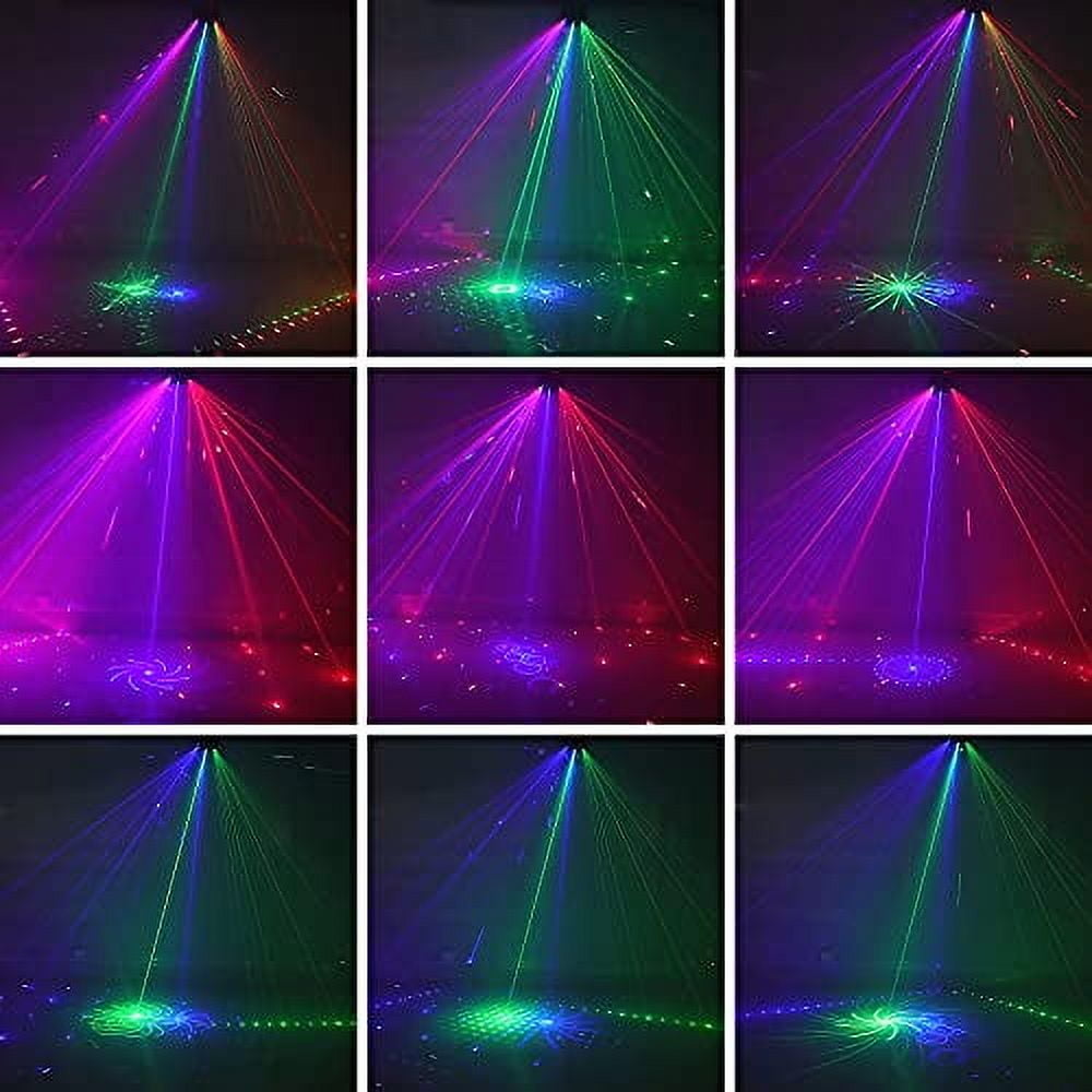 Party Lights, 15 Eyes RGB DJ Disco Lights, Strobe Stage Light Sound ...