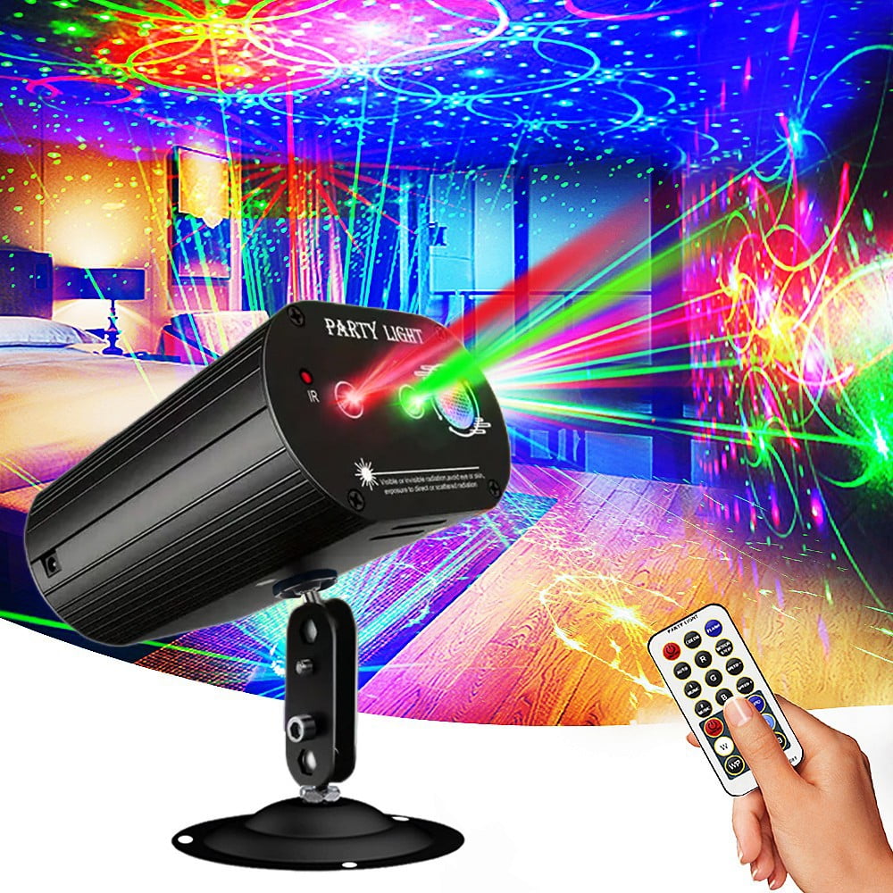DJ Disco Party Lights: RGB Led, Sound Activated Laser with Remote ...
