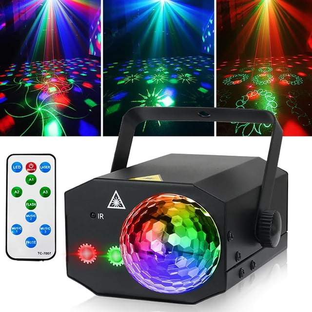 Party Lights DJ Disco Lights Sound Activated with Remote Control for ...