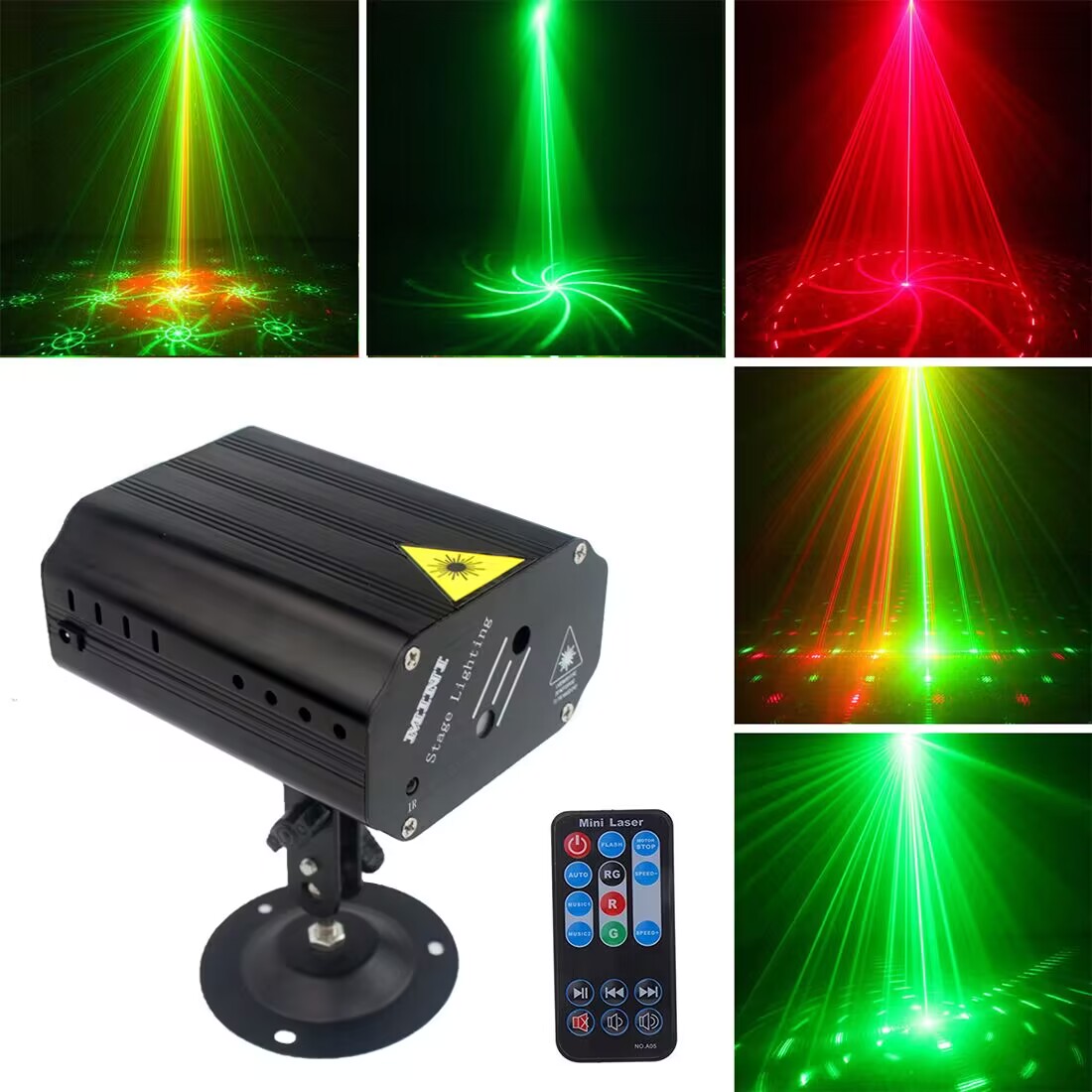 PYLE PDJLT10 - Multi-Color LED Stage Light - DJ Sound & Studio Lighting ...