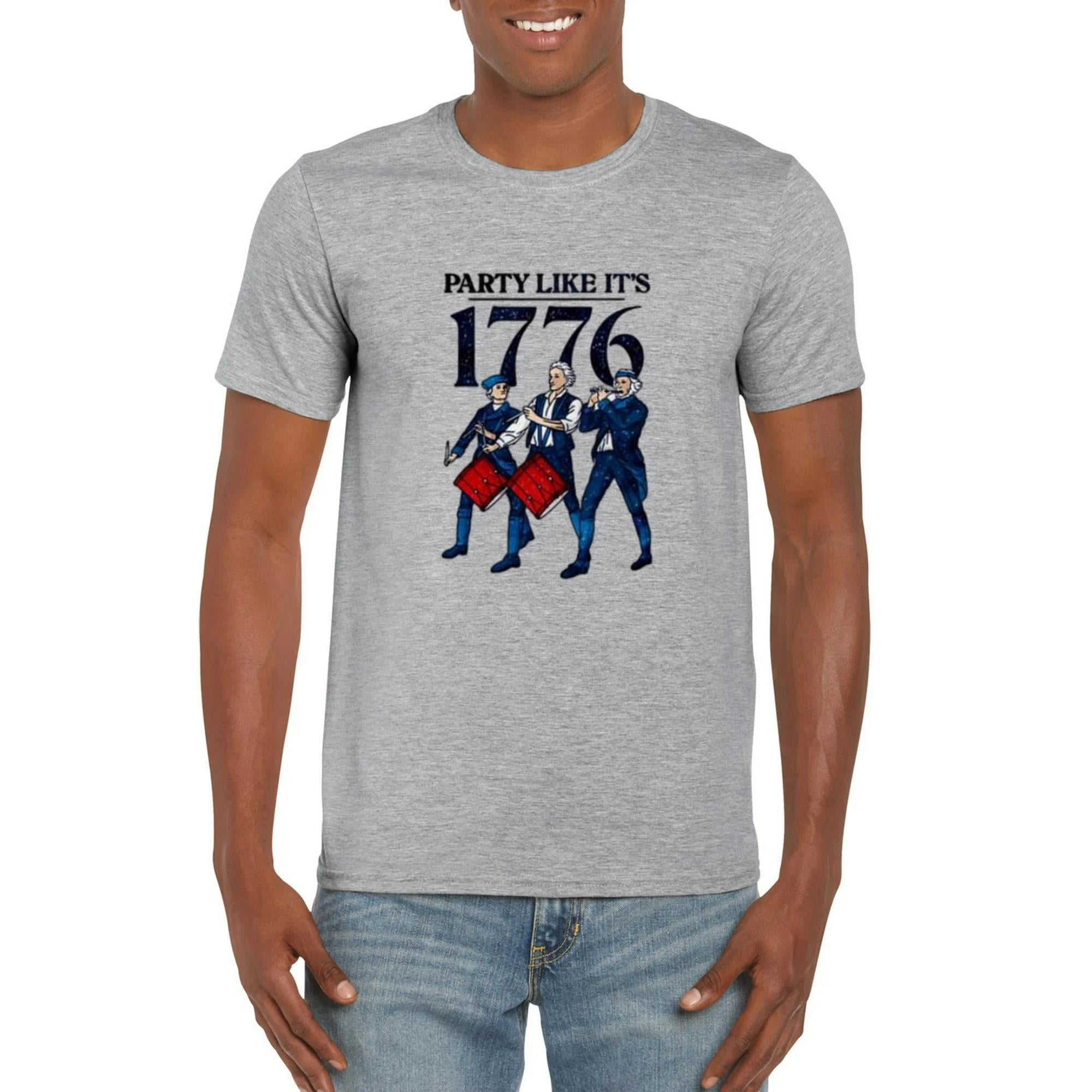 Party Like It’s 1776 Fourth of July Drinking Humor T-Shirt, for men ...