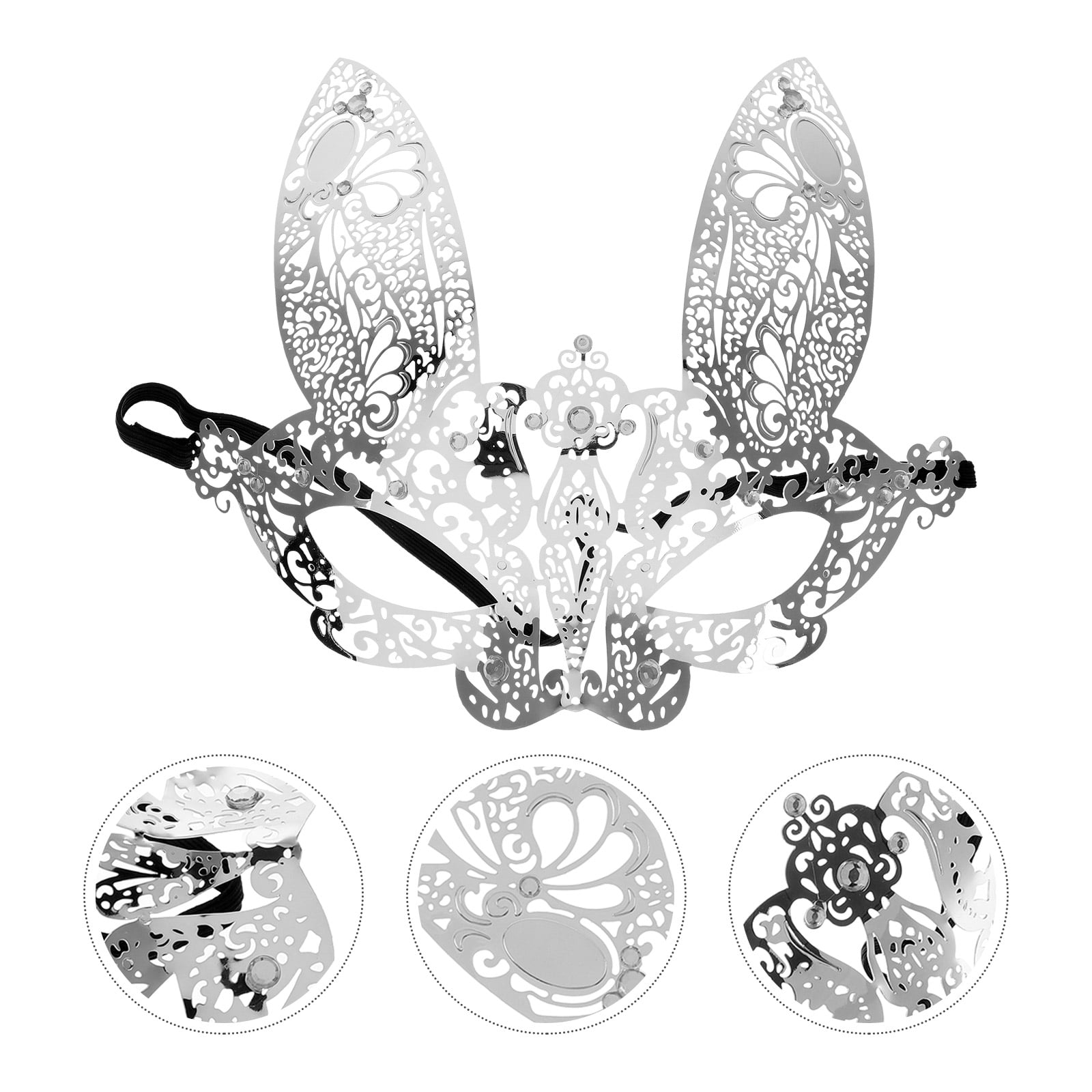 Party Mask, Rabbit Masquerade Mask Party Mask Half Face Mask Eye Prop ...