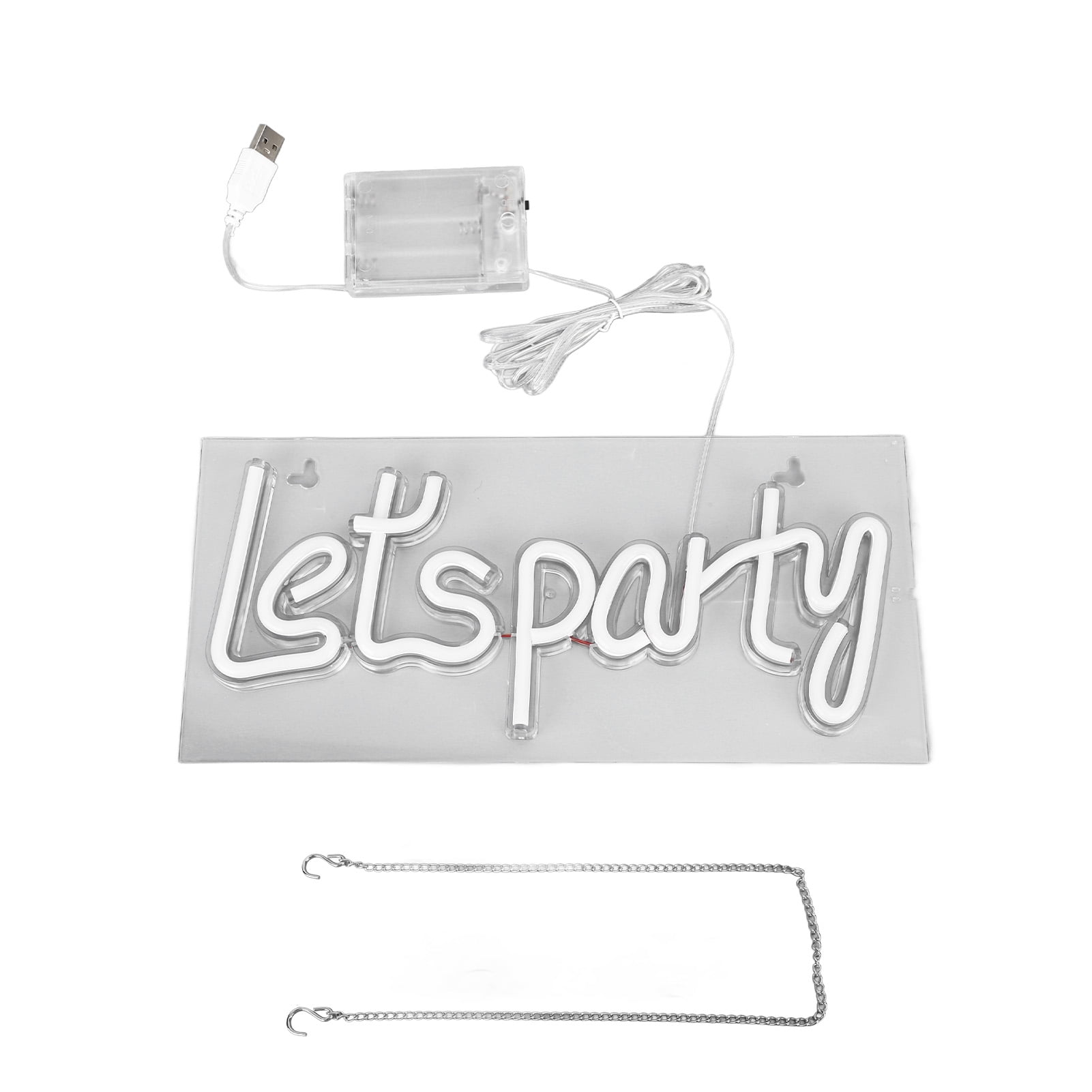 Party Neon Signs USB Powered Battery Powered Party Light Up Sign ...