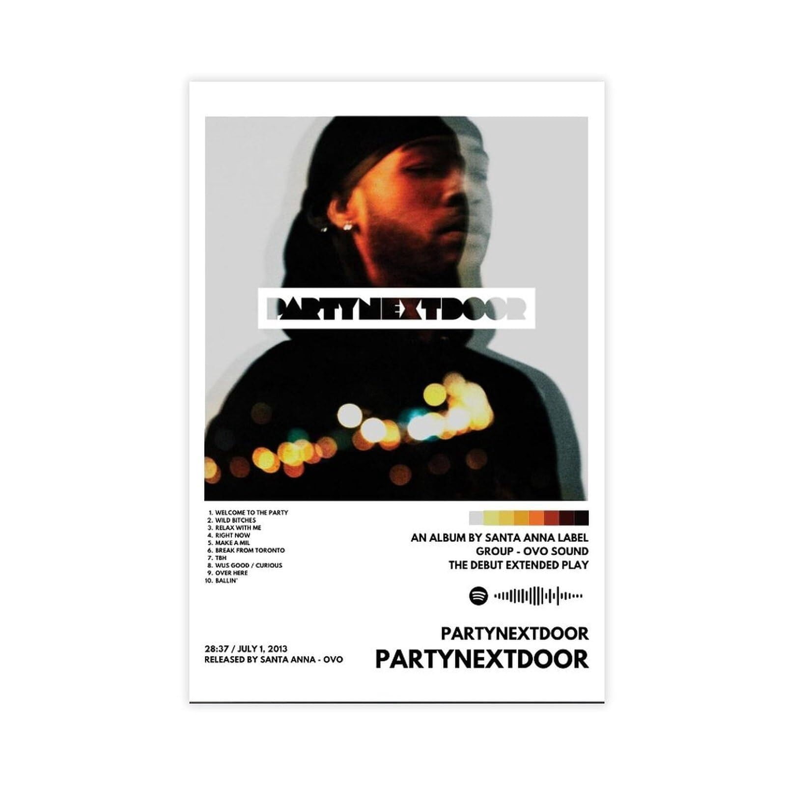 Party NextDoor Music Album Cover Posters for Room Canvas Wall Art ...