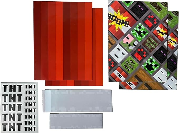 Party Ninja Pixel Miner Crafting Style TNT and Pixel Character Wrapping ...