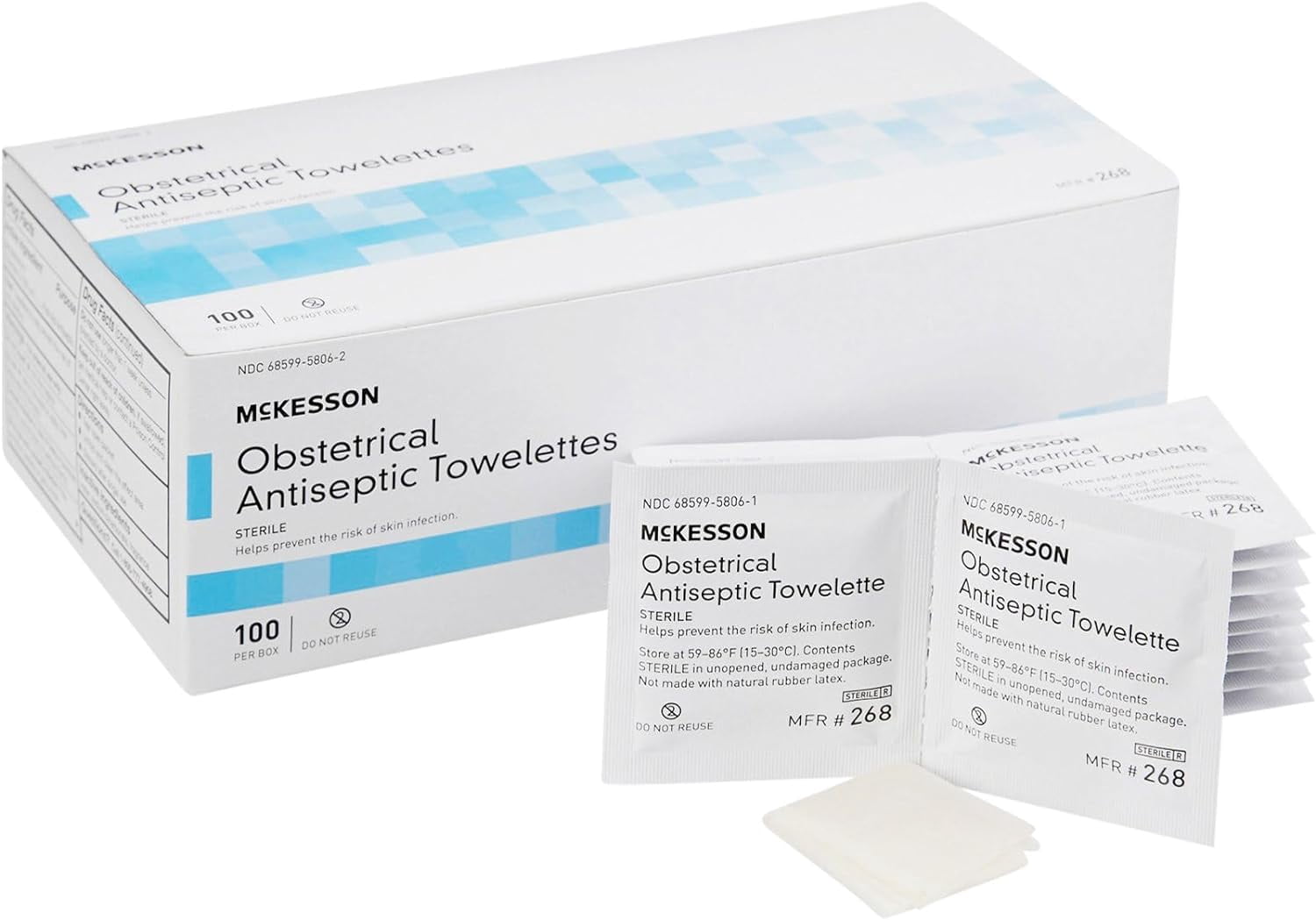 Party Obstetrical Antiseptic Towelettes Wipes, Sterile, Individual ...