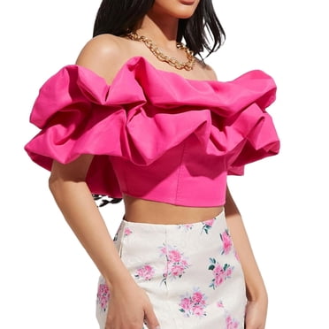 Wright's Womens Short Sleeve Peplum Waist Top - Walmart.com