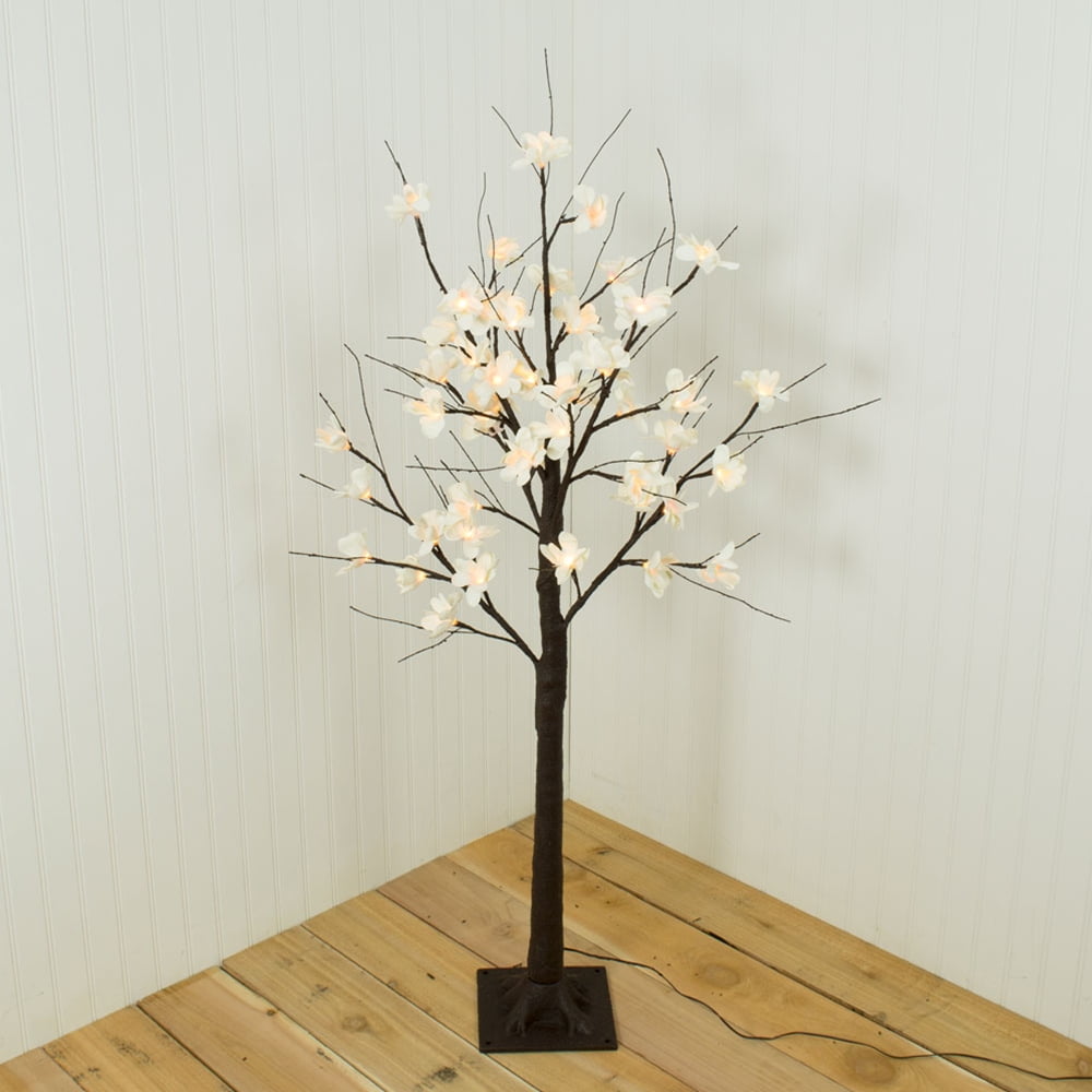 Party Ornaments Wedding Decor Lighted LED Magnolia Tree Faux Flowers ...