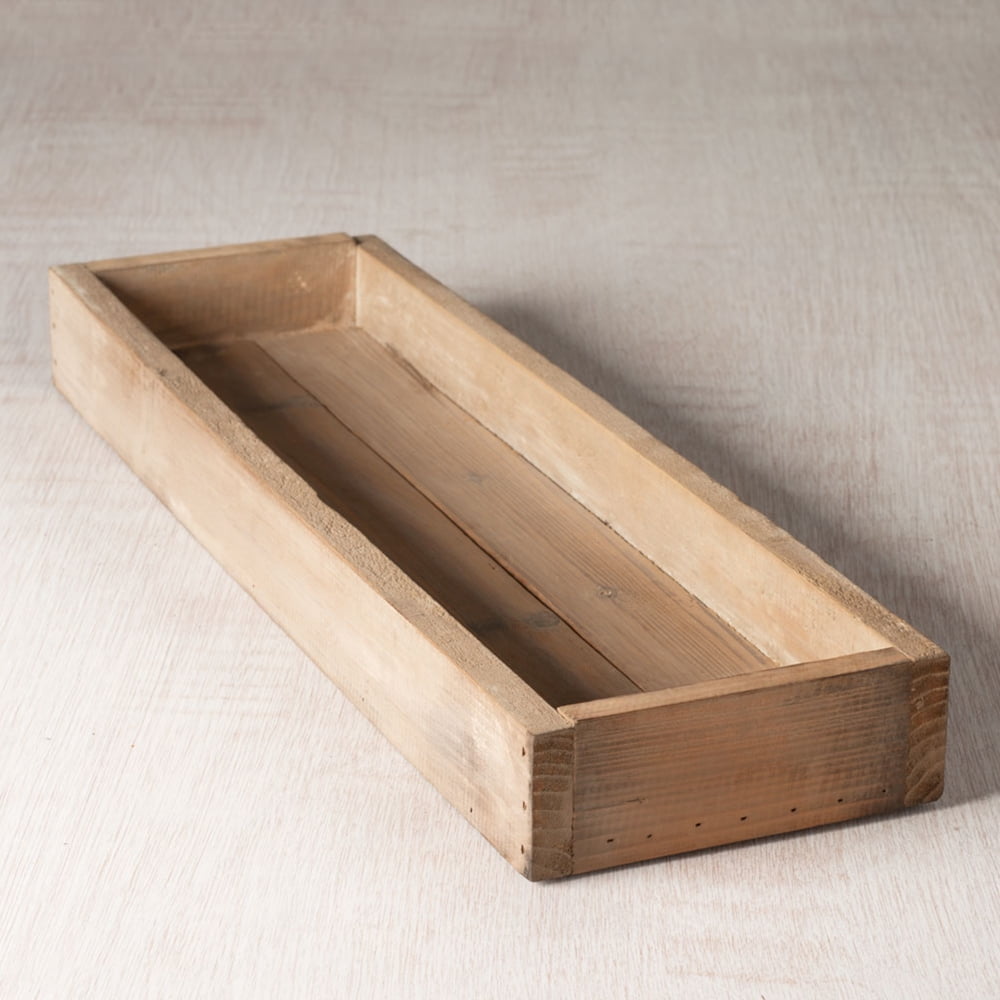 Party Ornaments Wedding Decor Rustic Wood Tray & Planter Box Floral ...