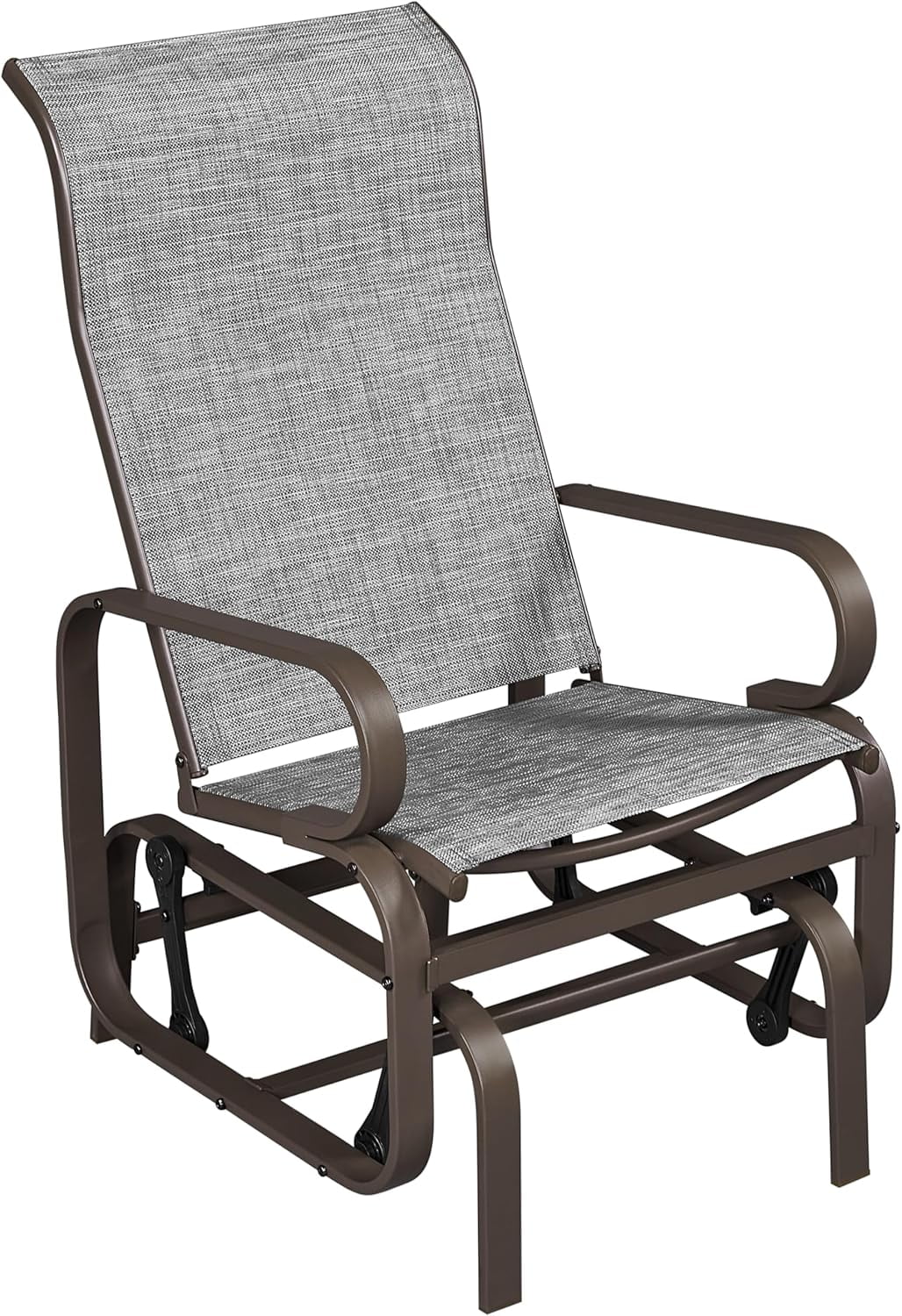 Party Outdoor Patio Glider, Rocking Lounge Chair with Texteline Fabric ...