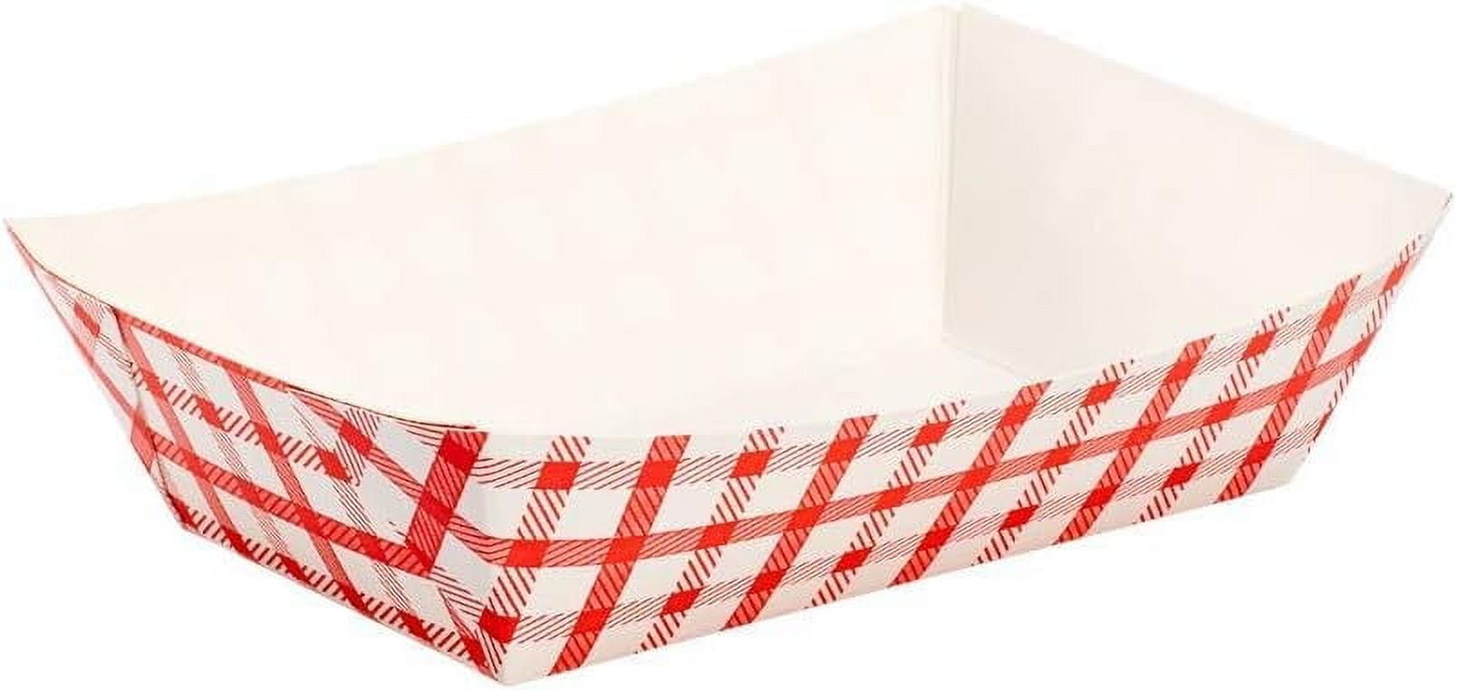 Party Paper Food Trays Disposable [2 LB - 1,000 ct] Sturdy Food Boats ...