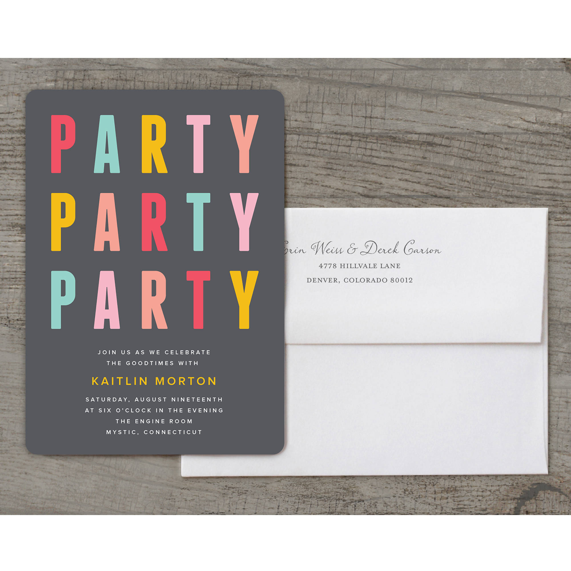 Party Party Party Deluxe Party General Invitation - Walmart.com