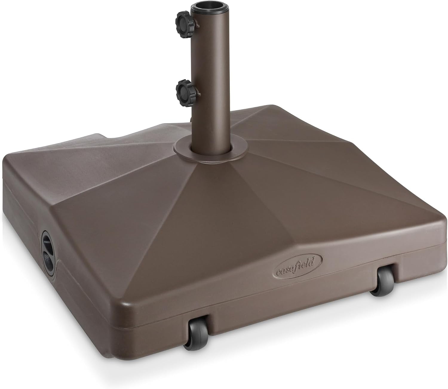 Party Patio Umbrella Base, 64lb Capacity, Fillable Heavy Duty Rolling ...