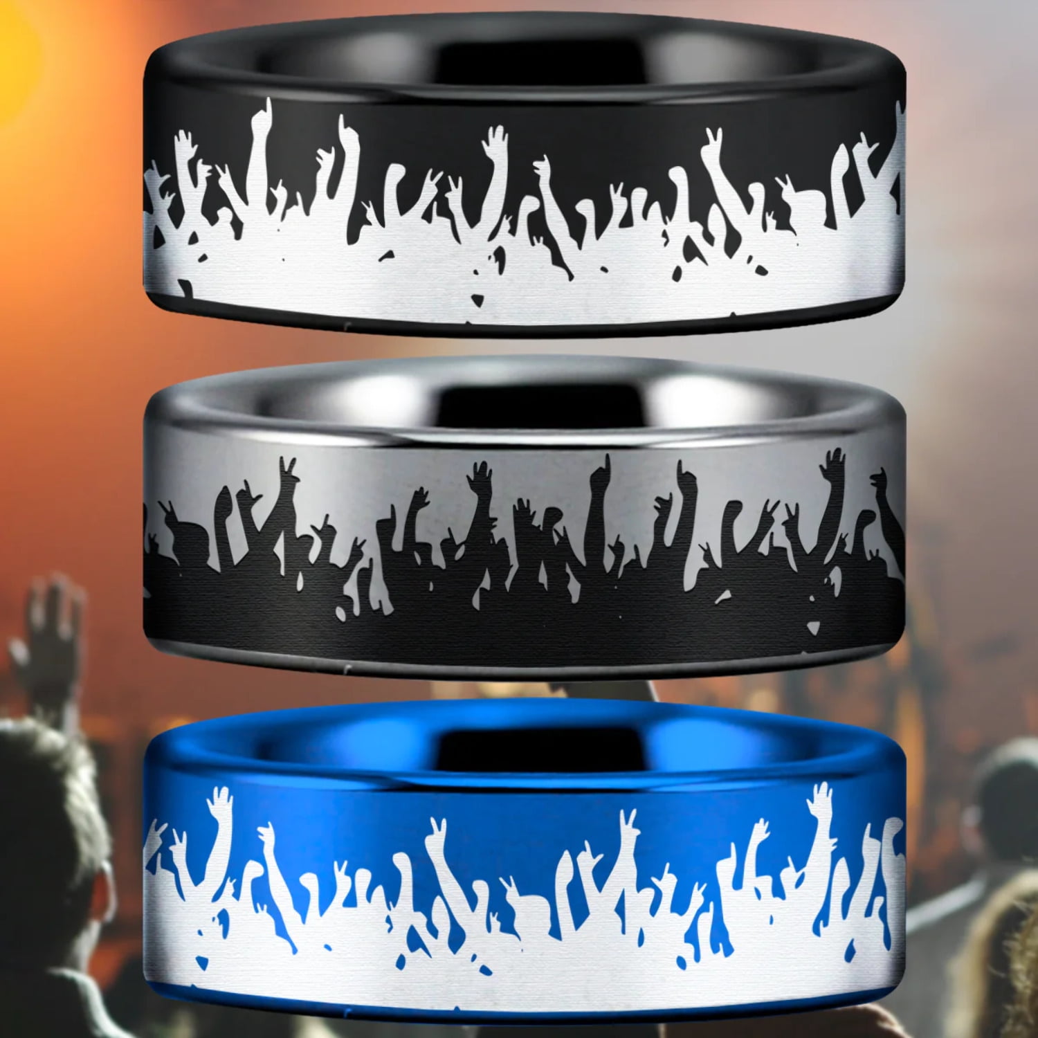 Party People Tungsten Carbide Ring - Walmart.com