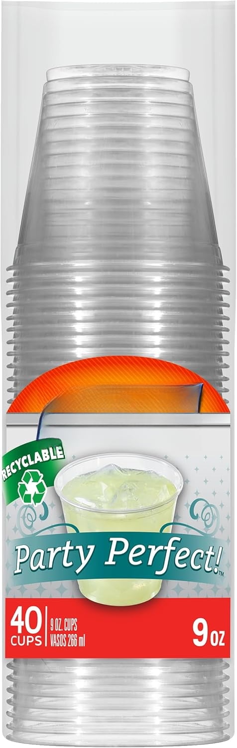 Party Perfect Clear Plastic Cups, Small Clear Cups for Parties, Wedding ...