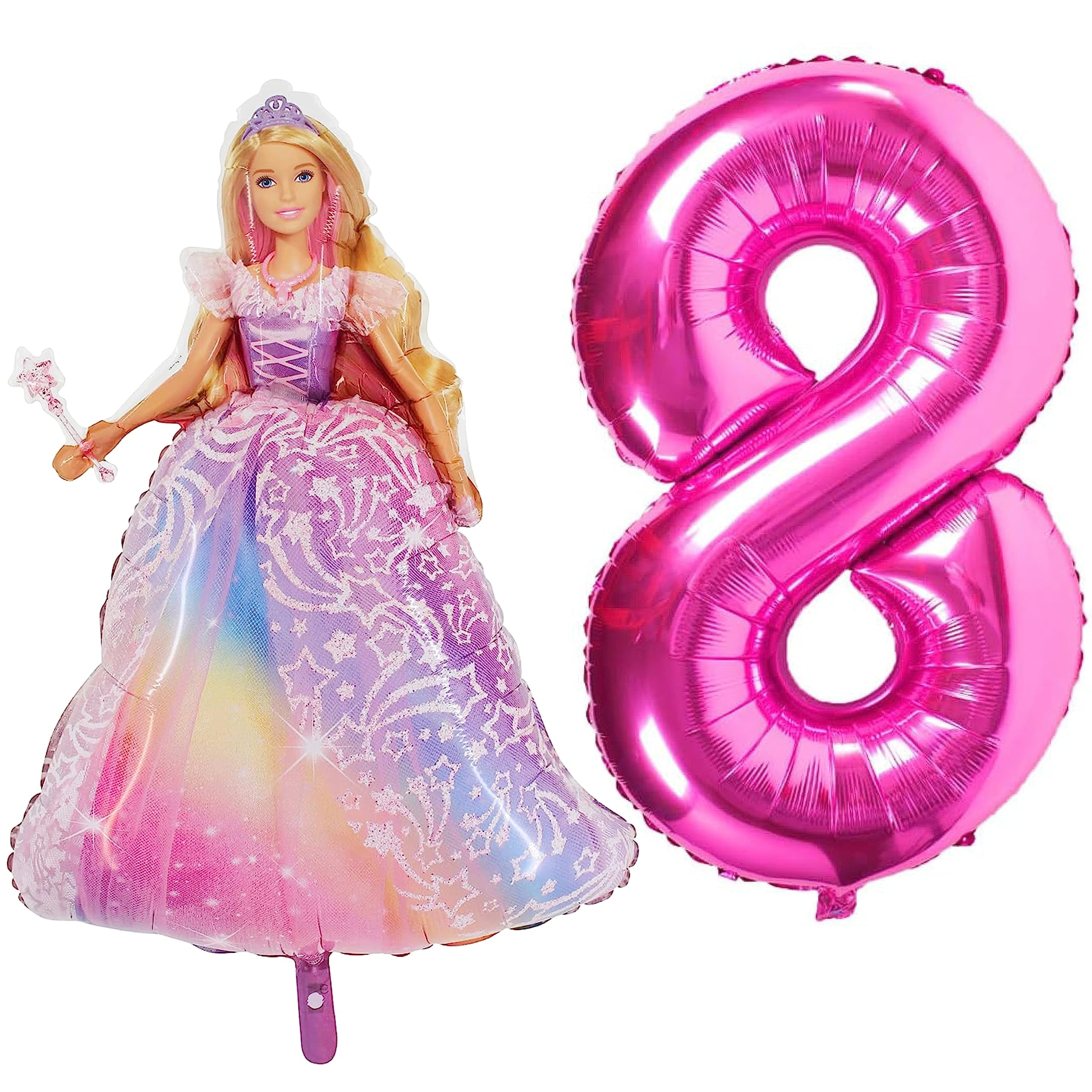Party Perfection: Foil Barbie Balloon Pack - 42 Character Shape Balloon ...