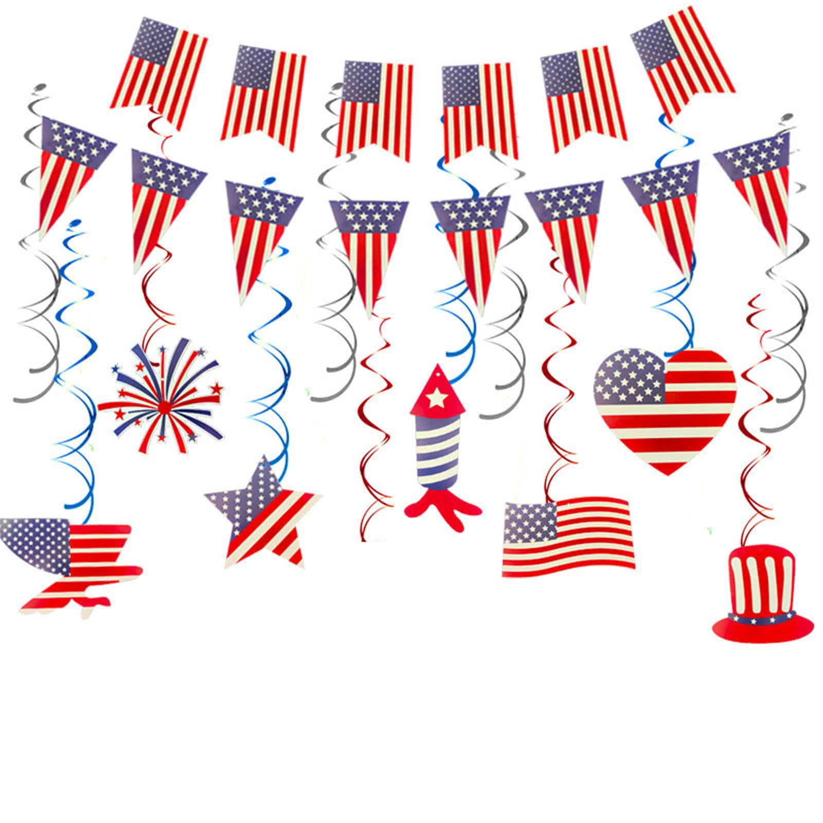 Party Photo Booth Props 4Th Of July Patriotic Decorations Set ...