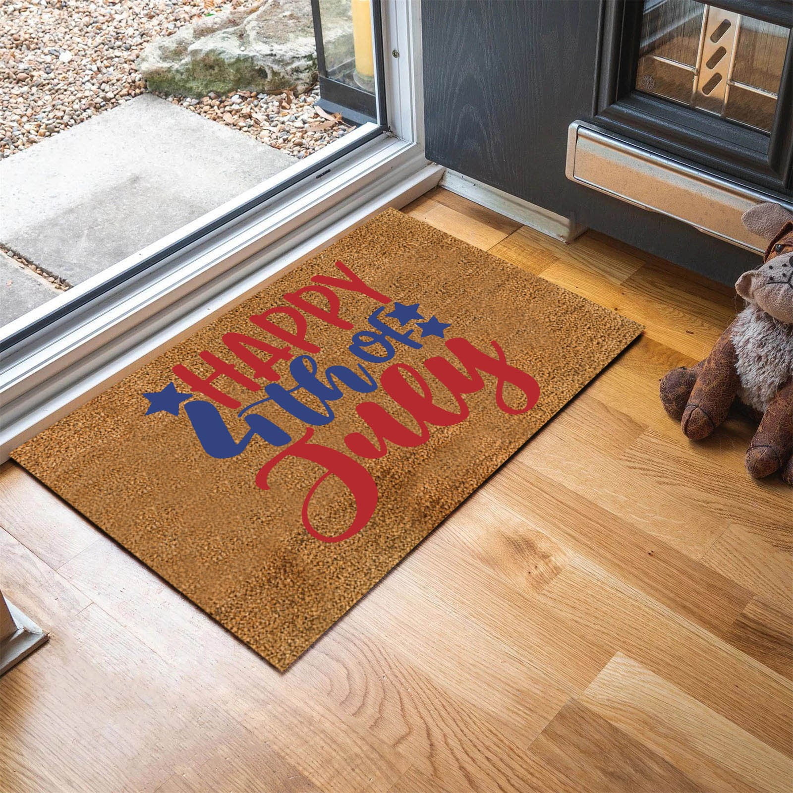 Party Photo Booth Props Independence Day Welcome Decorative Floor Mat ...