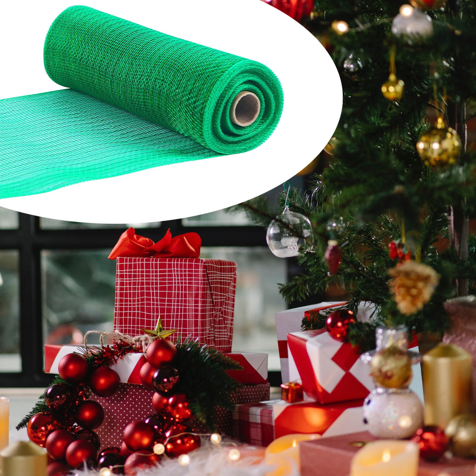 Party Photo Booth Props Solid/ Metallic Mesh Roll Floral Craft Wedding ...