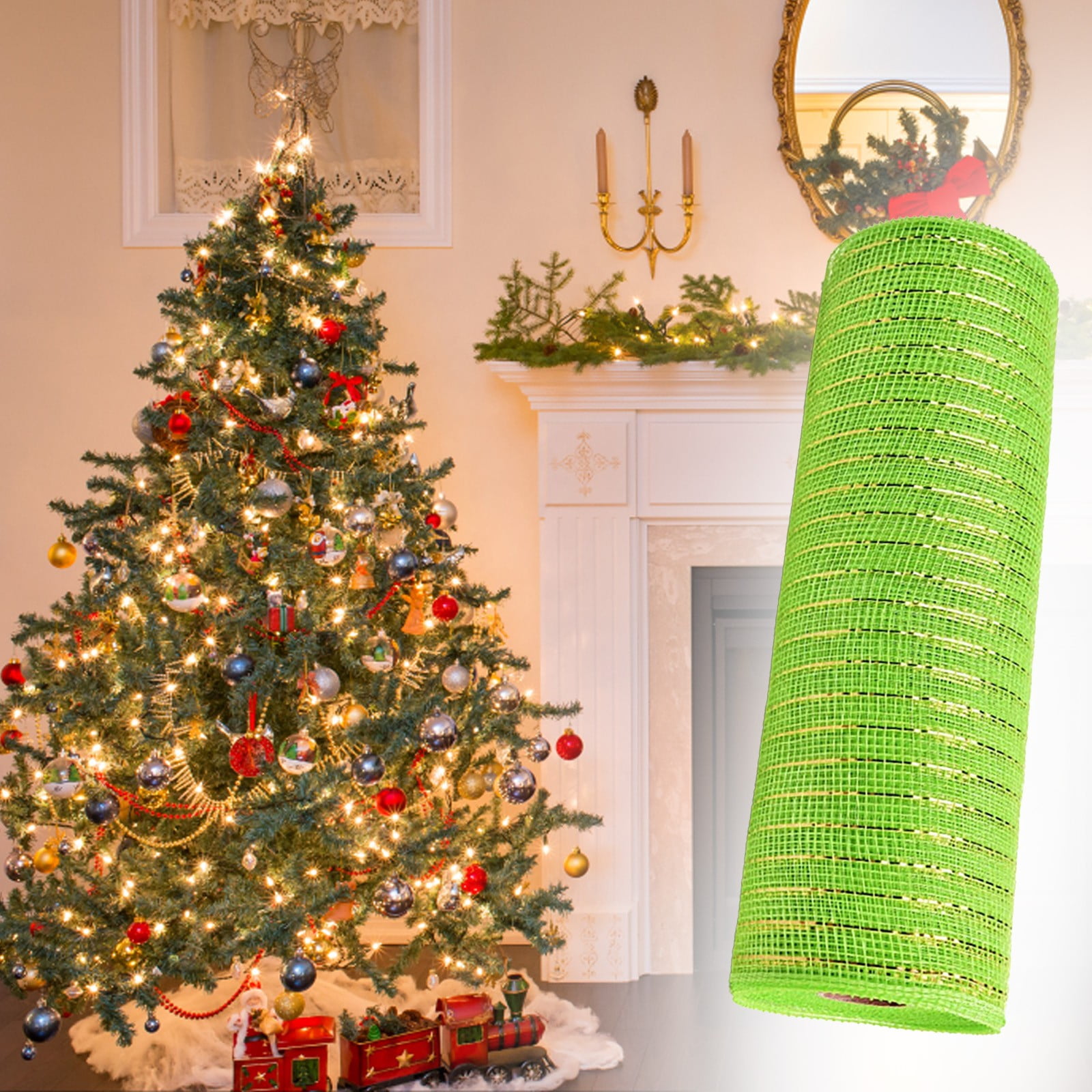 Party Photo Booth Props Solid/ Metallic Mesh Roll Floral Craft Wedding ...