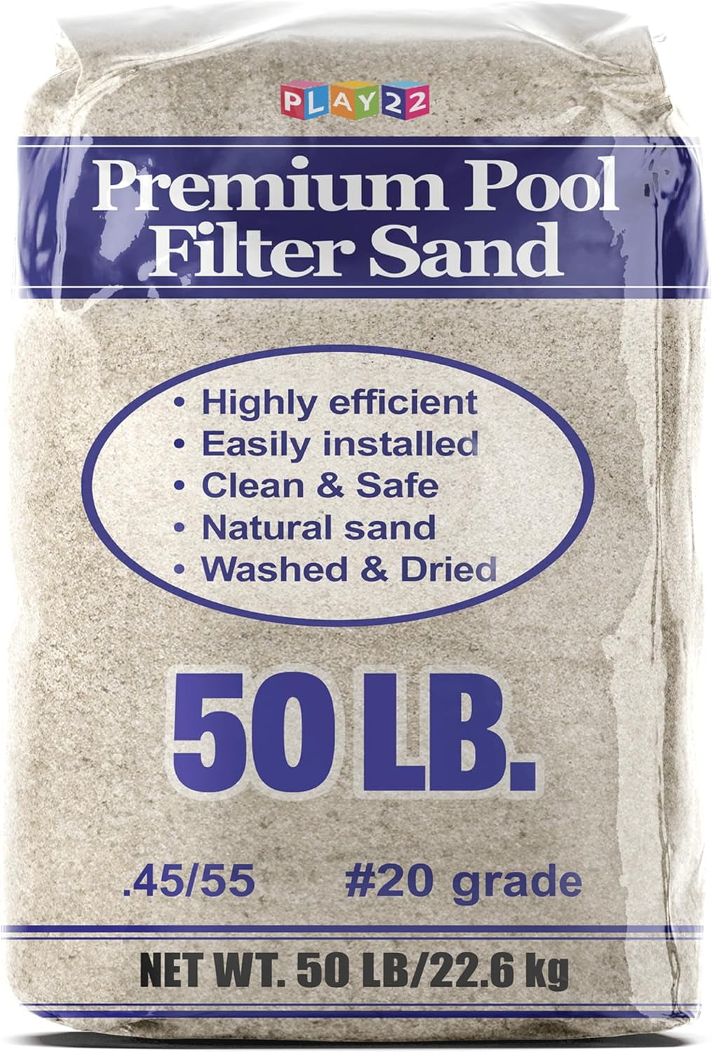 Party Pool Filter Sand - Pool Sand, 50 Pound Bag Silica Sand for Pool ...