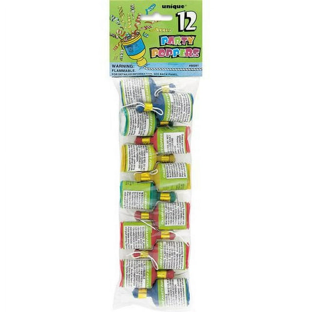 Party Poppers, 12-Count - Walmart.com