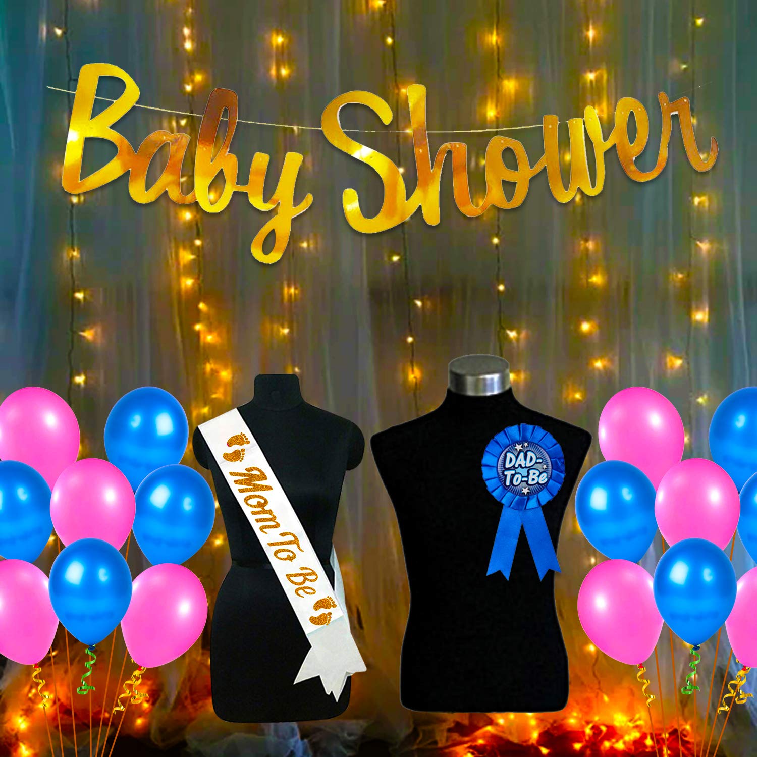 Party Propz Baby Shower Decorations Items 44pcs Baby Shower Decorations ...
