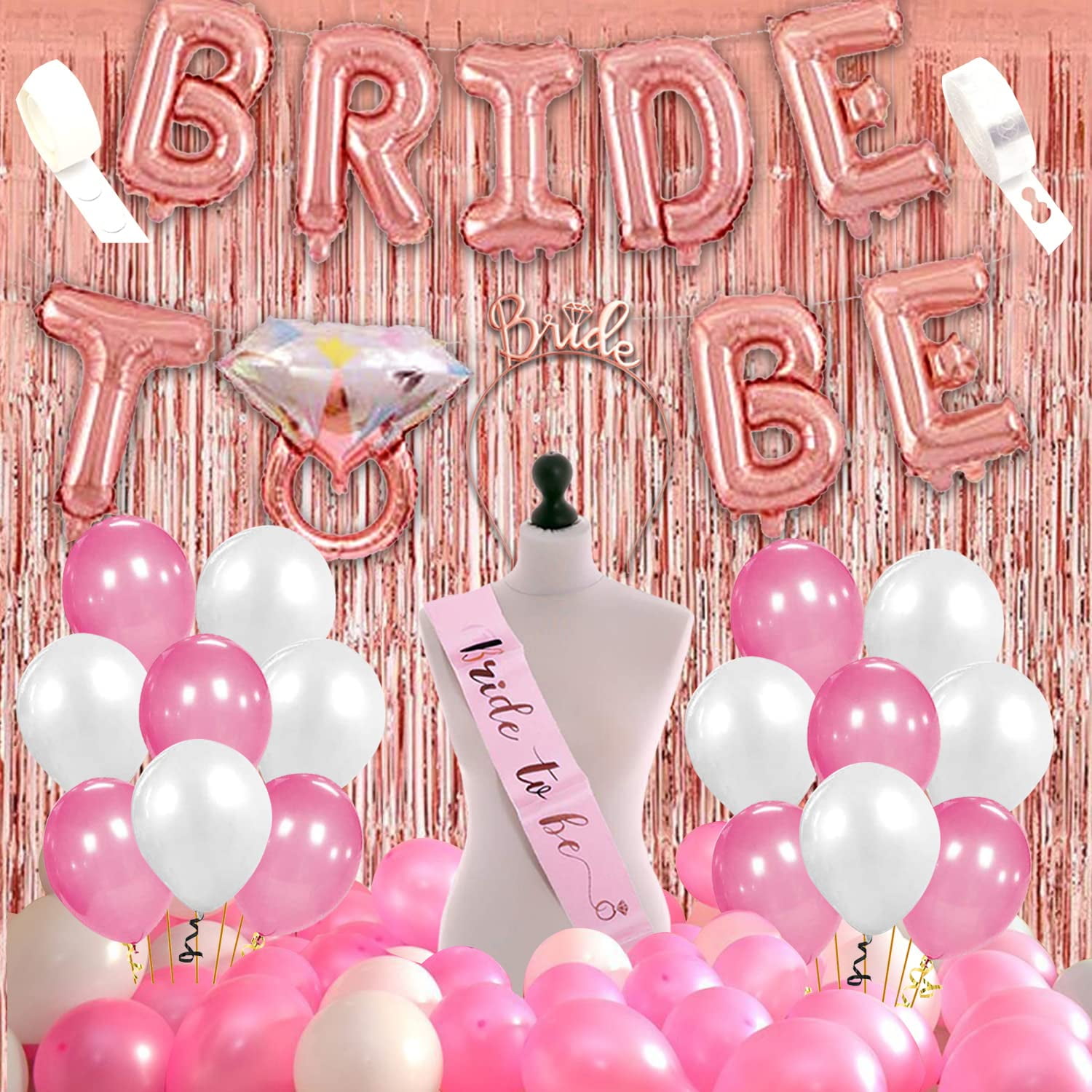 Party Propz Bride to Be Decoration Set Combo Bridal Shower Decorations ...