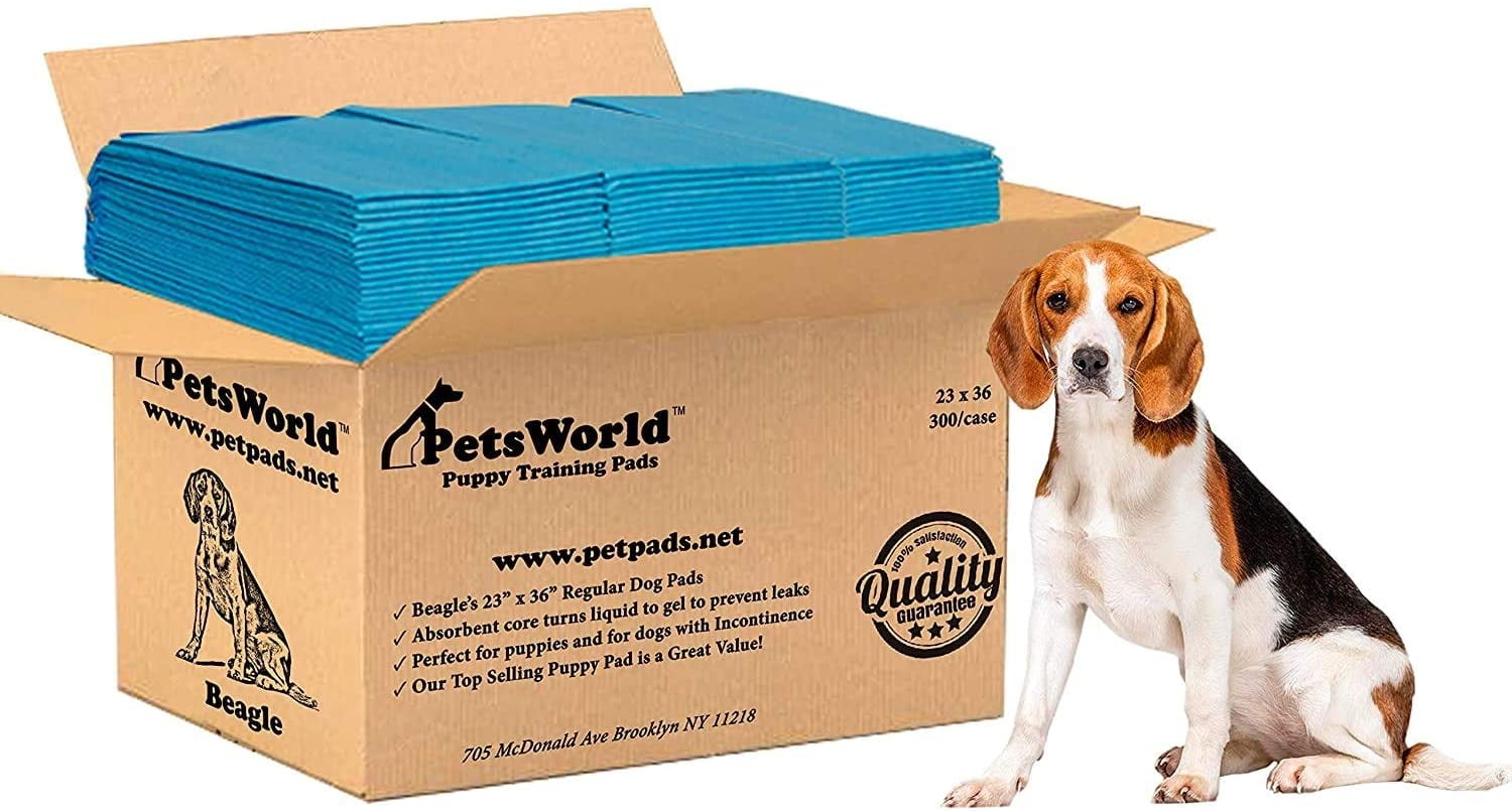 Party Puppy Pads, 23x36 Inch, 300 Count - Puppy Pee Pads for Dogs, Tear ...