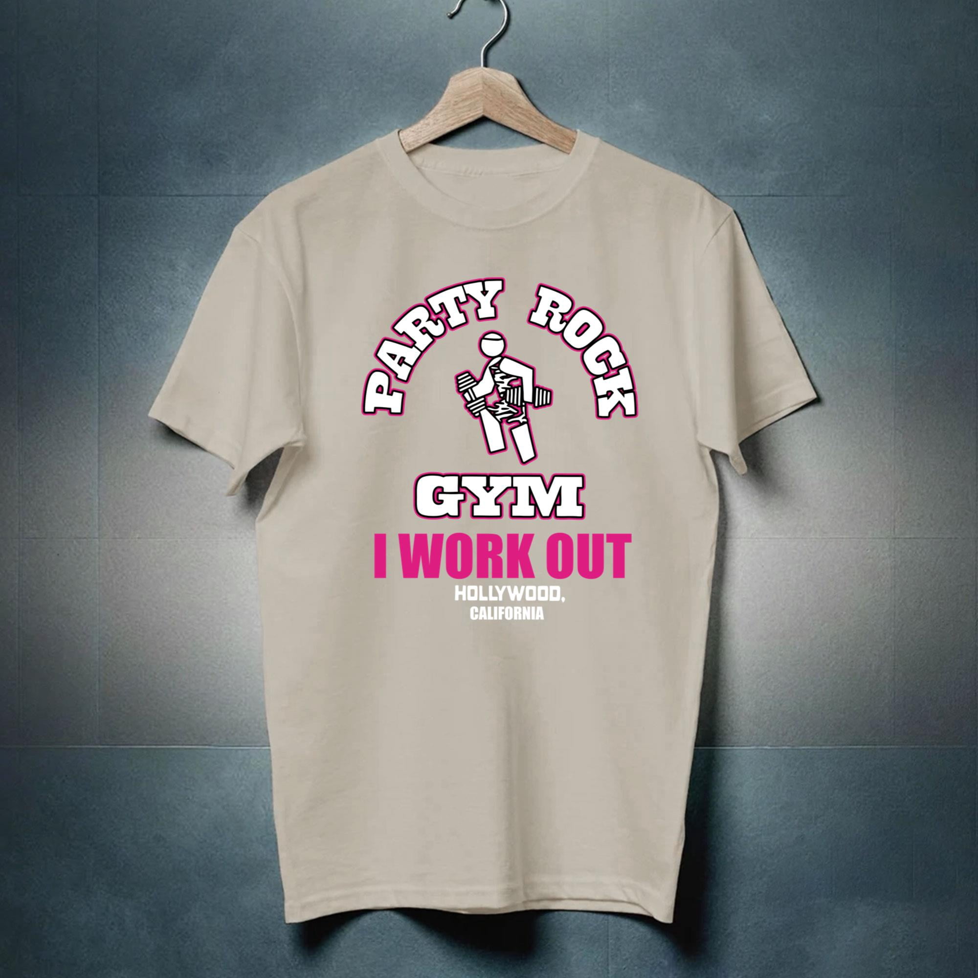 Party Rock Gym I Work Out T Shirt-TH36870 - Walmart.com