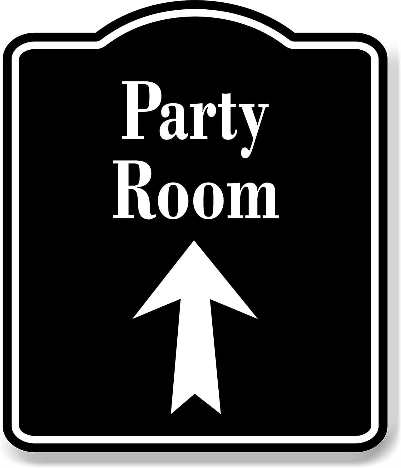 Party Room Up Arrow BLACK Aluminum Composite Sign, 20"x24" - Walmart.com