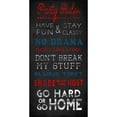 Party Rules Wall Art - Walmart.com