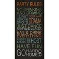 Free Shipping! ONLINE Party Rules Wall Art Decor Canvas with Frame and ...